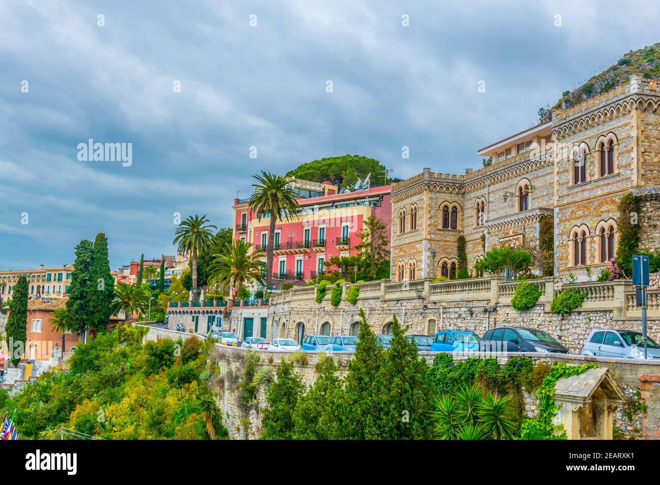 Aerial view of Taormina, Sicily, Italy Stock Photo - Alamy