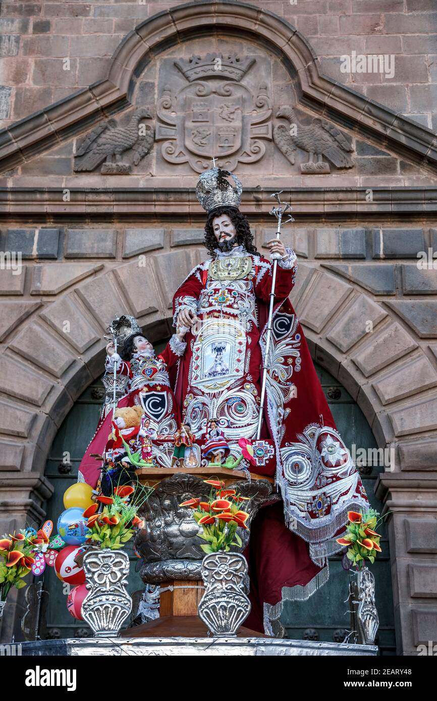 San Jose (St. Joseph) Float, Corpus Christi Celebration, Cusco, Peru ...