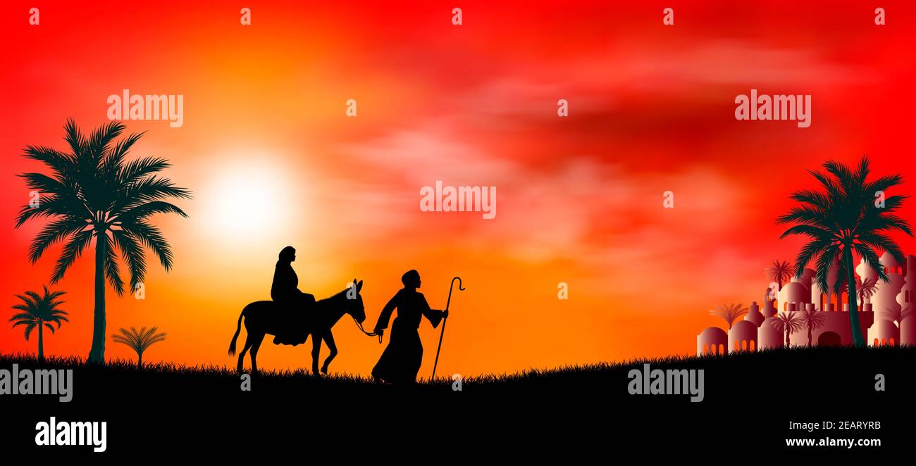 Journey to bethlehem mary and joseph hi-res stock photography and ...