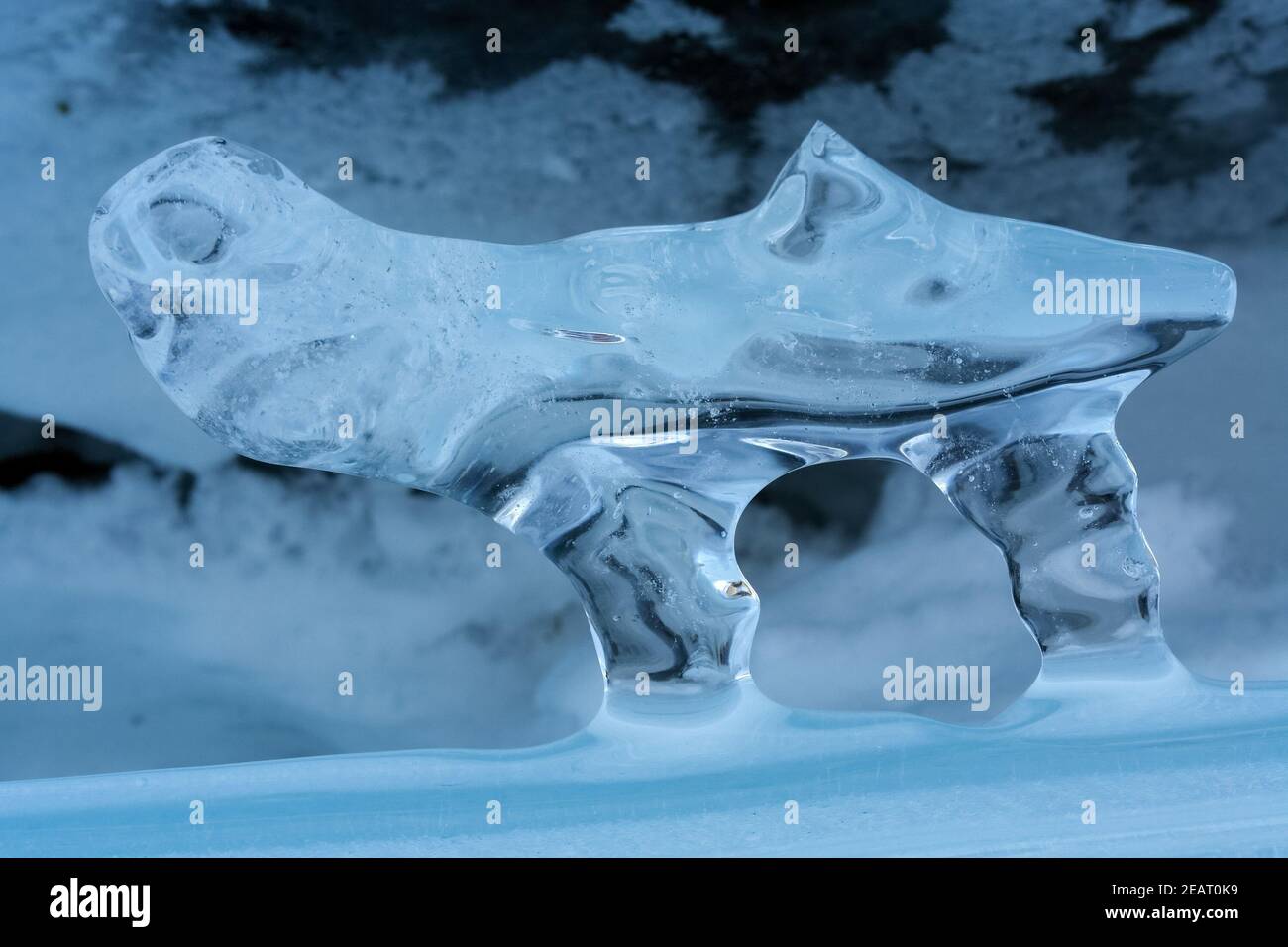 Pieces of frozen ice on baikal. Broken ice Stock Photo - Alamy