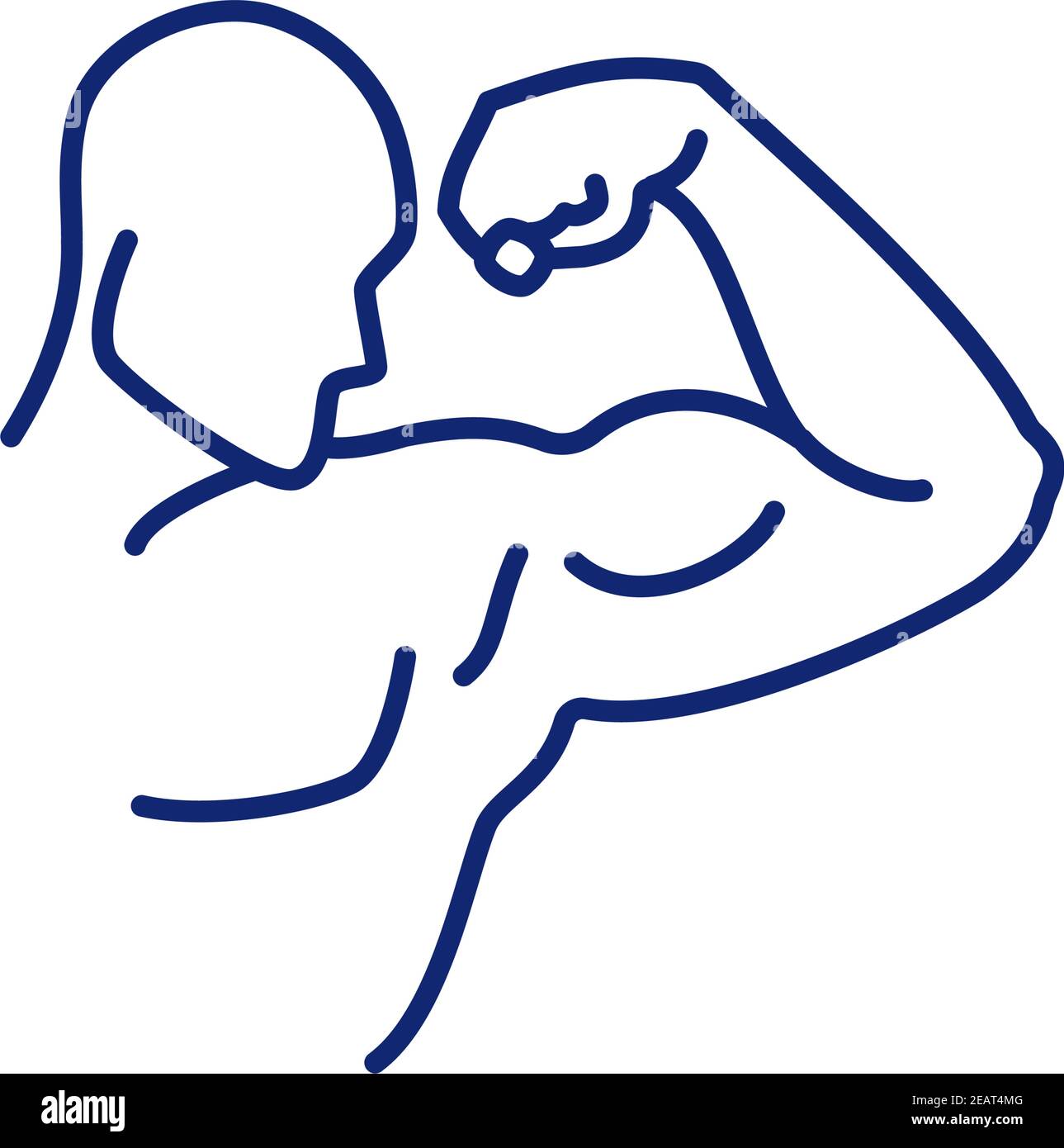 Building triceps and biceps RGB color icon Stock Vector Image & Art - Alamy