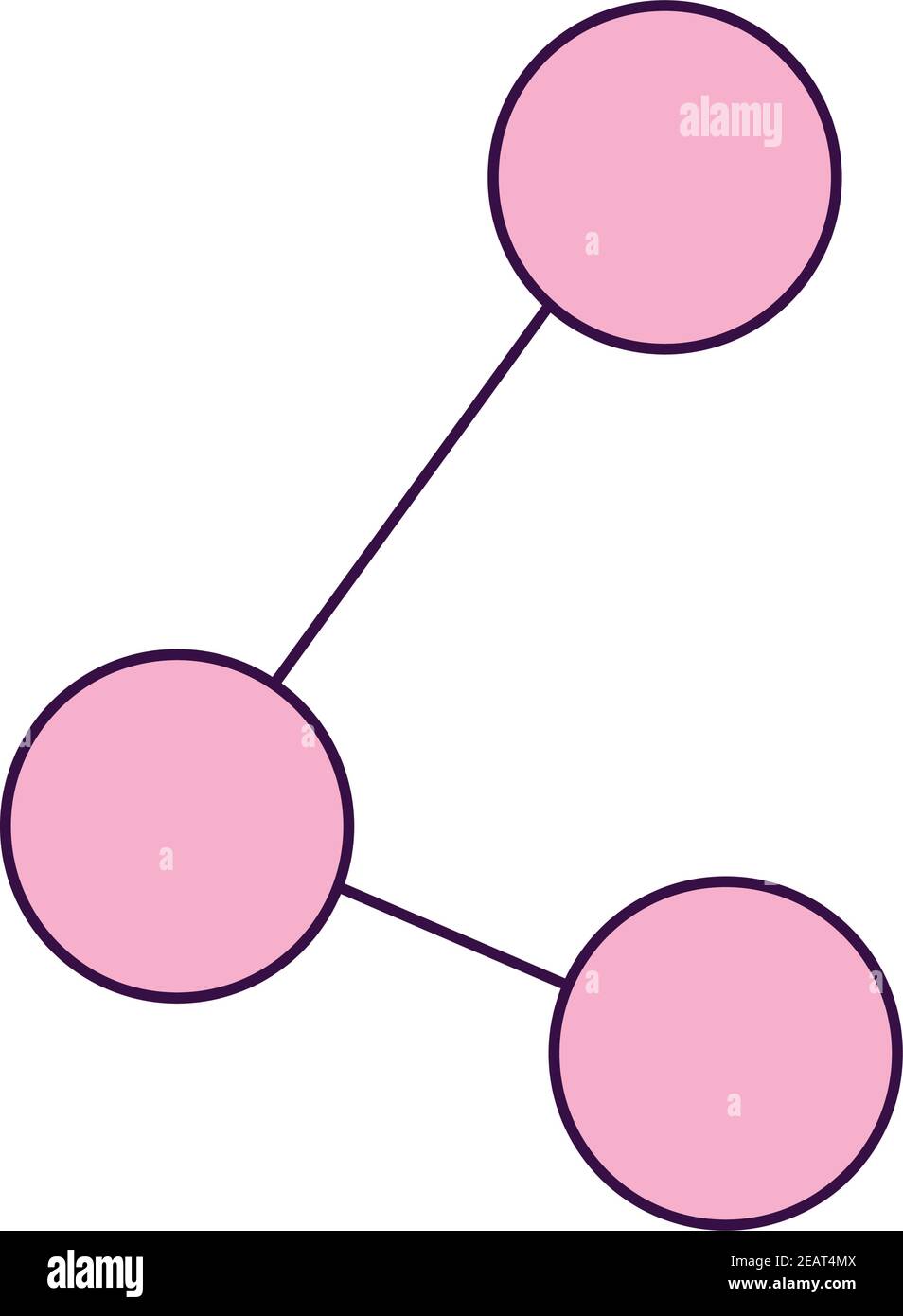 pink share symbol icon over white background, colorful design, vector ...