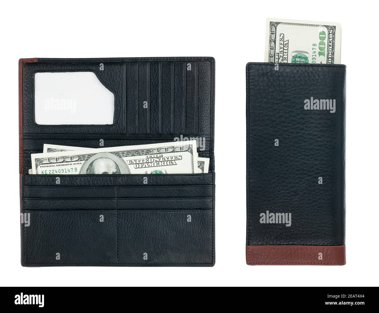 Mens wallet with money Stock Photo - Alamy