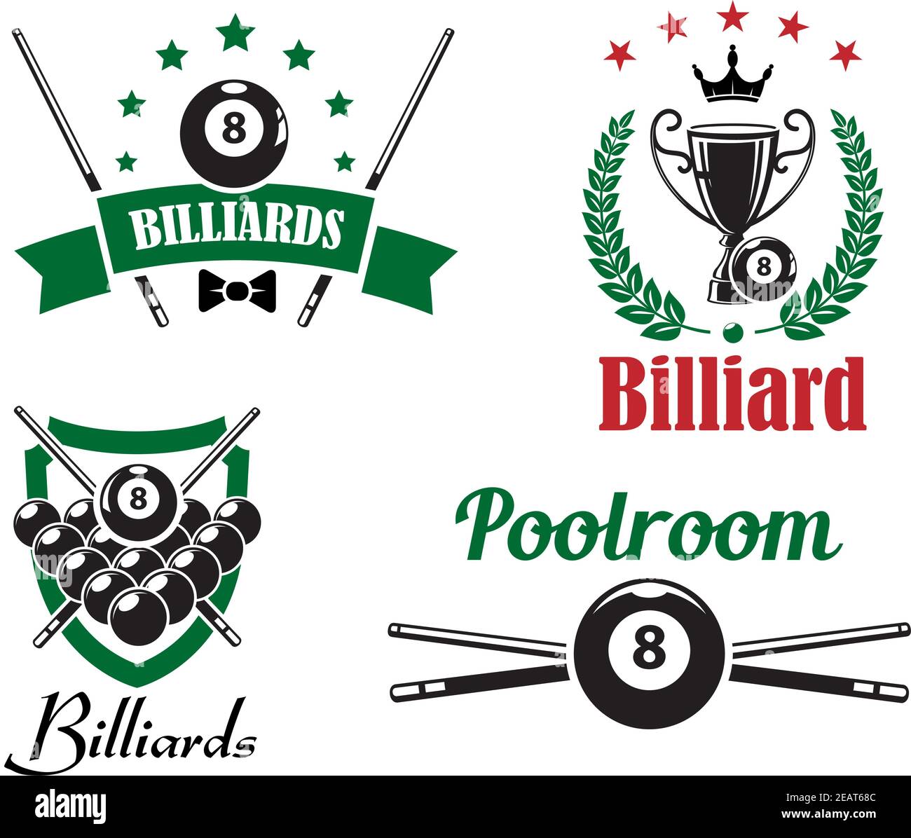 Snooker balls logo hi-res stock photography and images - Alamy