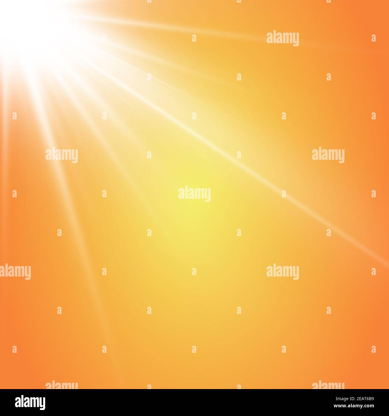 Bright sun on a yellow background - Illustration Stock Photo - Alamy