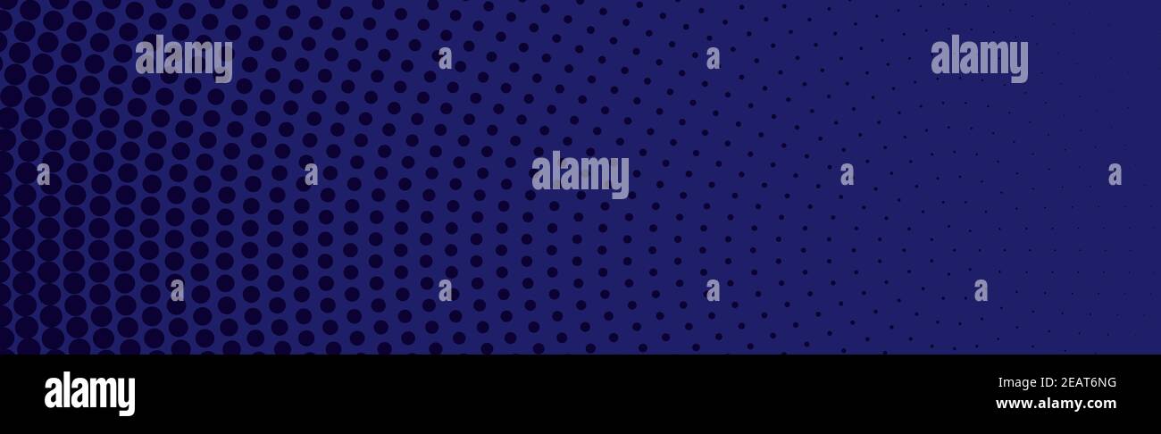 Many dots on a blue panoramic background Stock Photo - Alamy