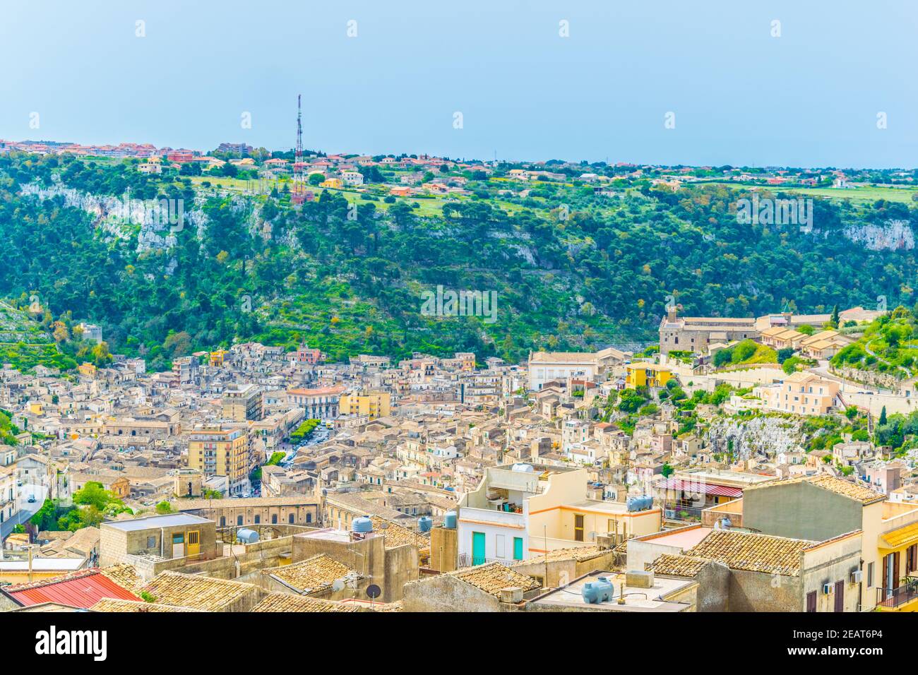 Aerial view of Modica, Sicily, Italy Stock Photo - Alamy