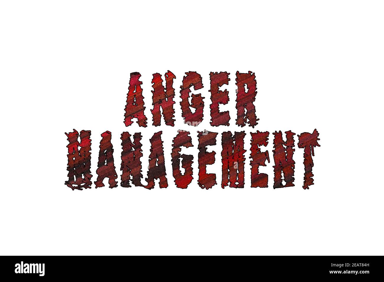 Anger management, Banner, Poster and Sticker, with clipping path Stock ...