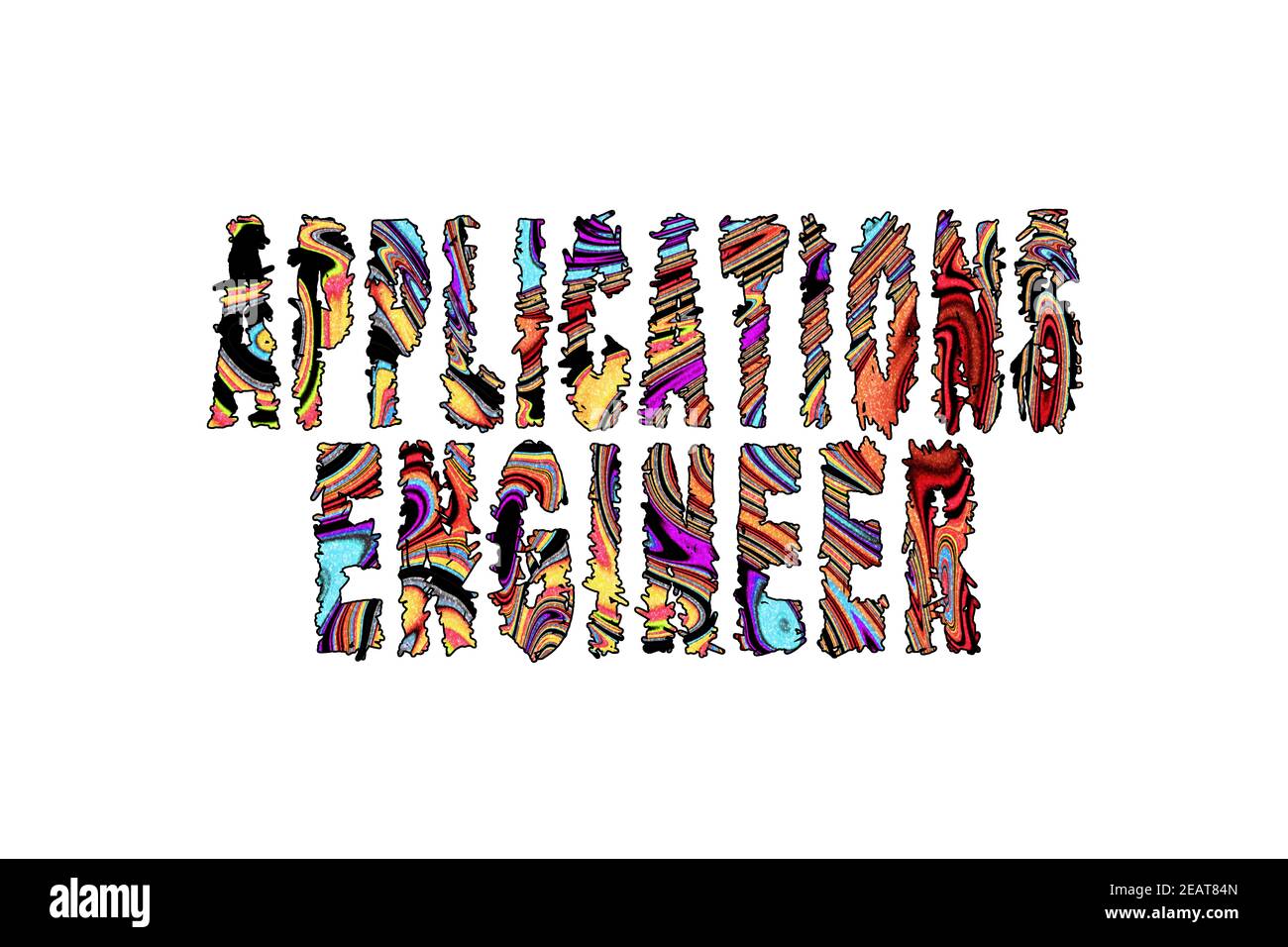 Applications engineer, Banner, Poster and Sticker, with clipping path ...