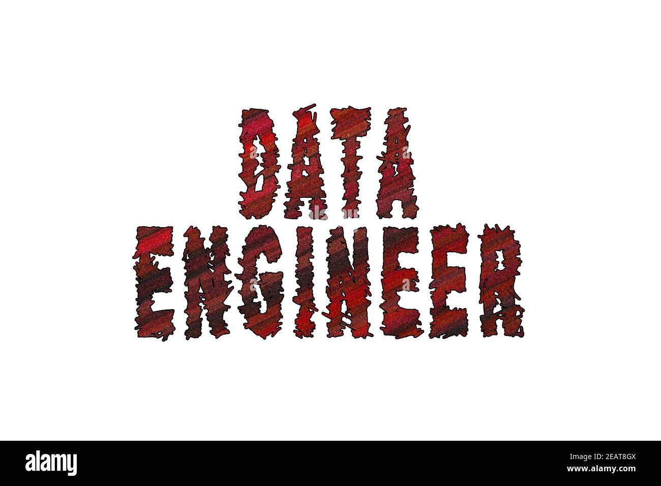 Data engineer, Banner, Poster and Sticker, with clipping path Stock ...