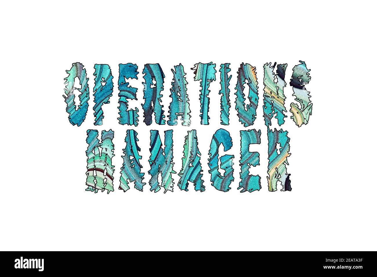 Operations manager, Banner, Poster and Sticker, with clipping path ...