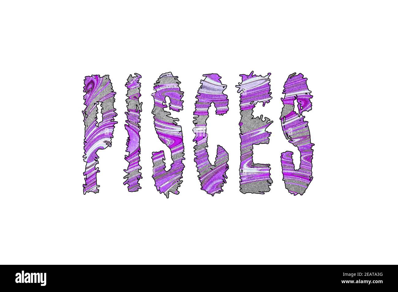 Pisces zodiac, Fish horoscope, Banner, Poster and Sticker, with ...