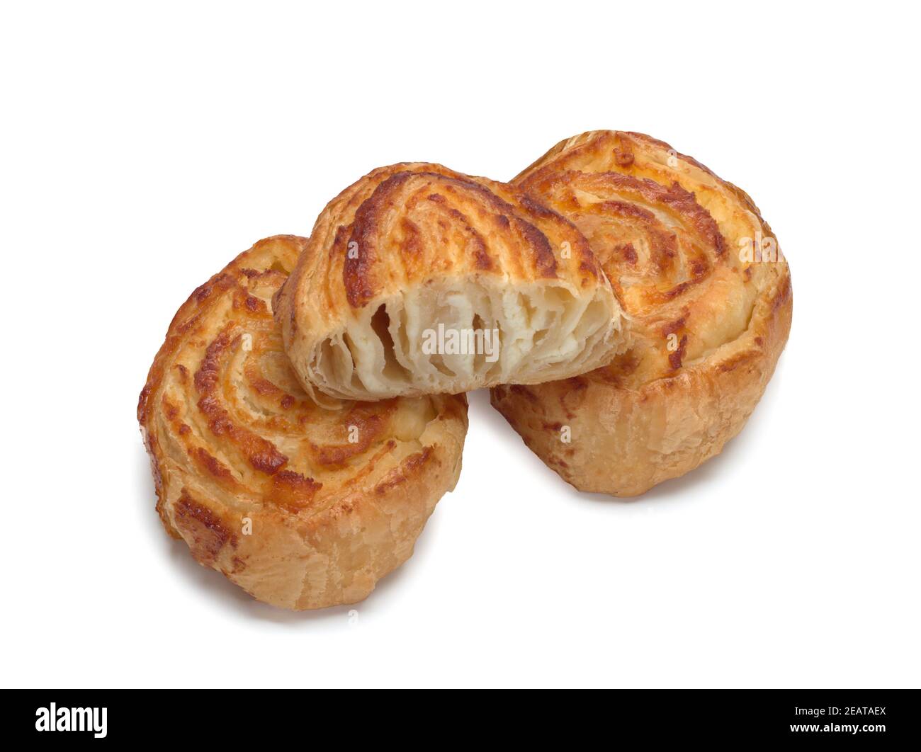 Puff pastry with cottage cheese Stock Photo - Alamy