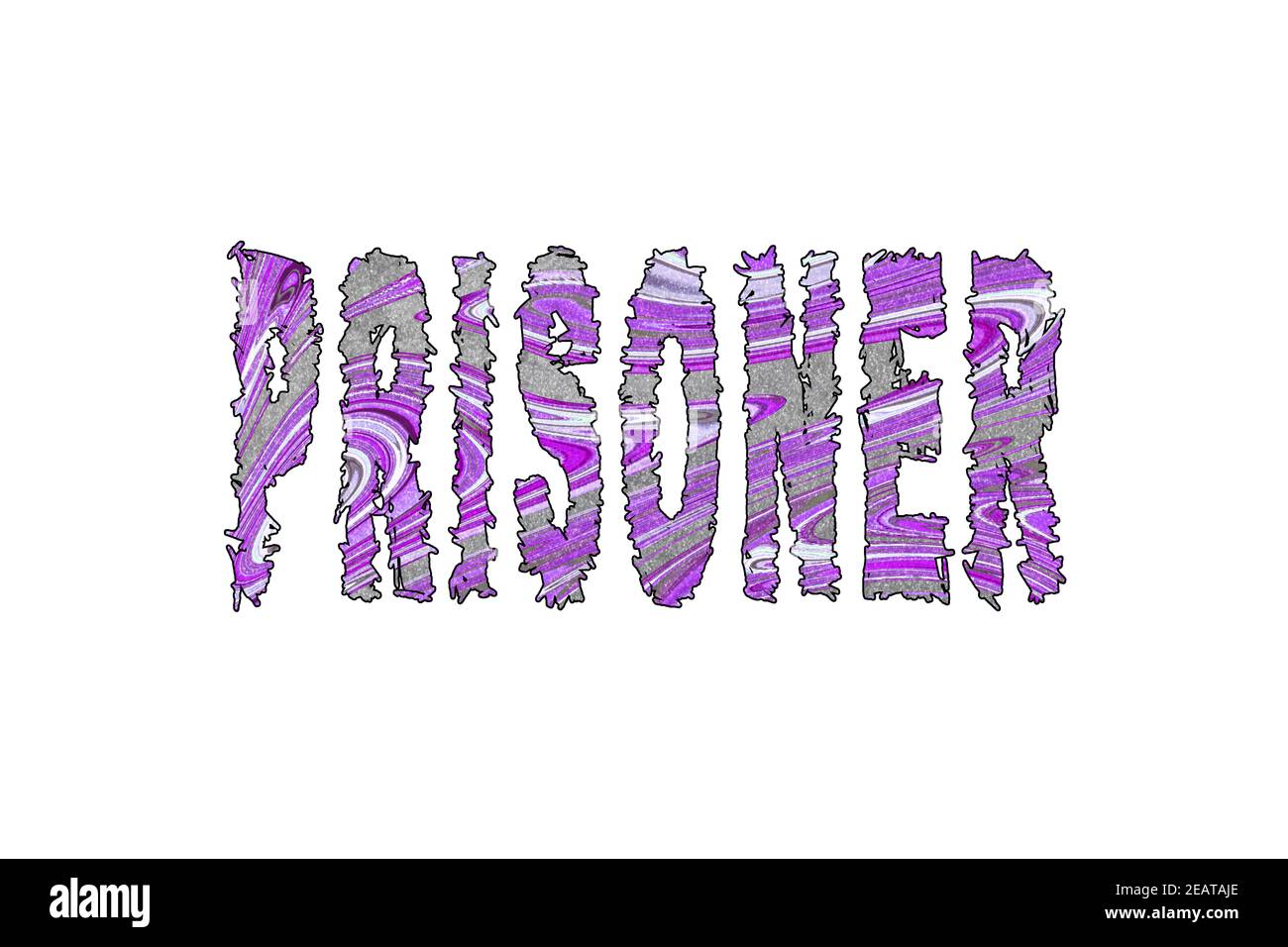 Prisoner word, Banner, Poster and Sticker, with clipping path Stock ...