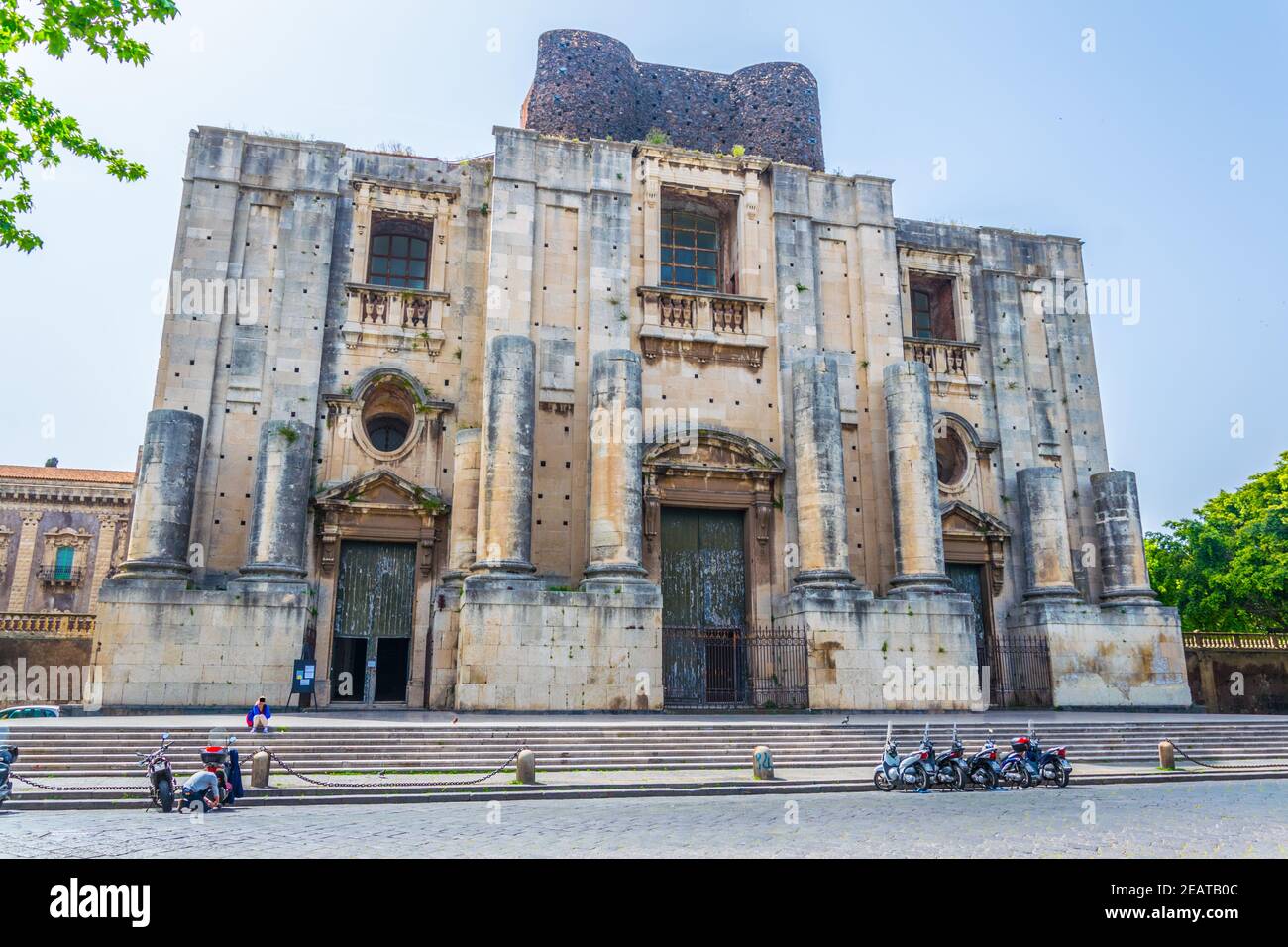 Chiesa di San Nicolò l'Arena in Catania, Sicily, Italy Stock Photo - Alamy