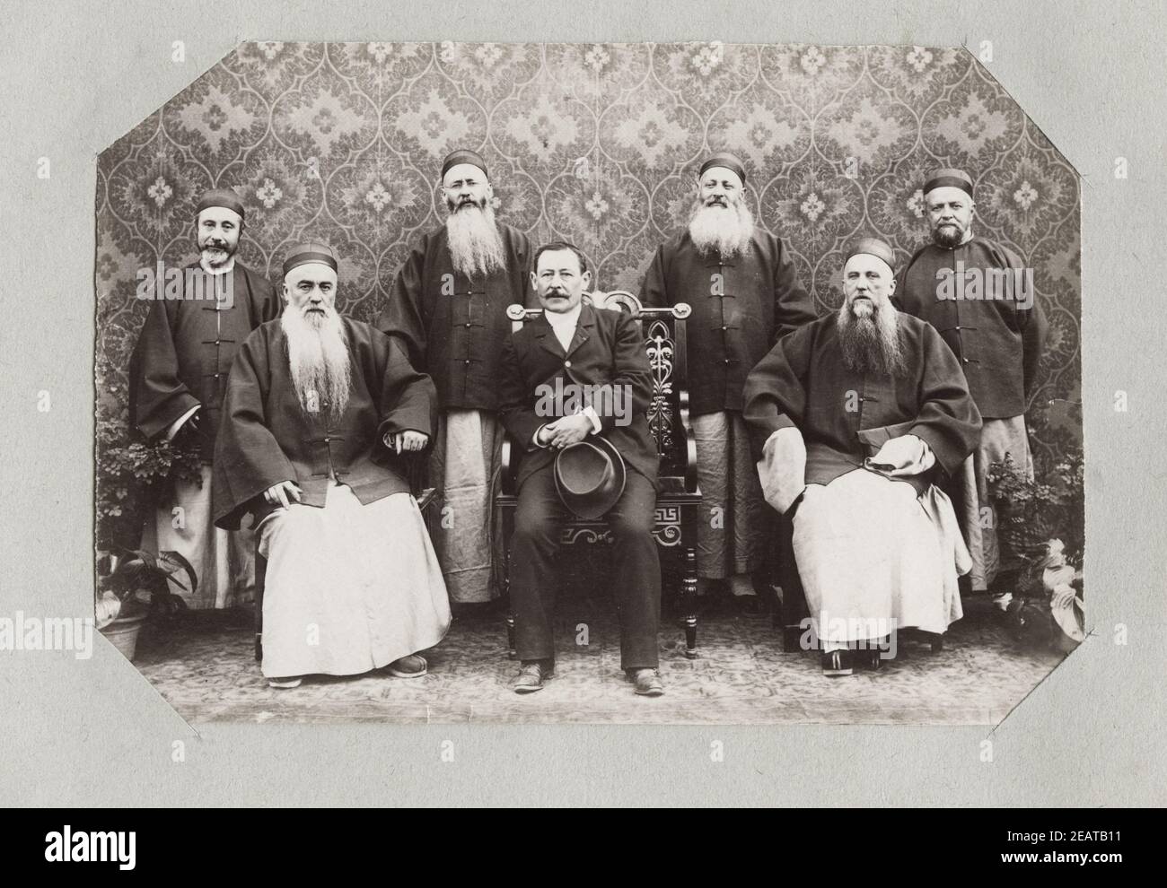 Late 19th century photograph: French consul, Tientsin, Tianjin China ...