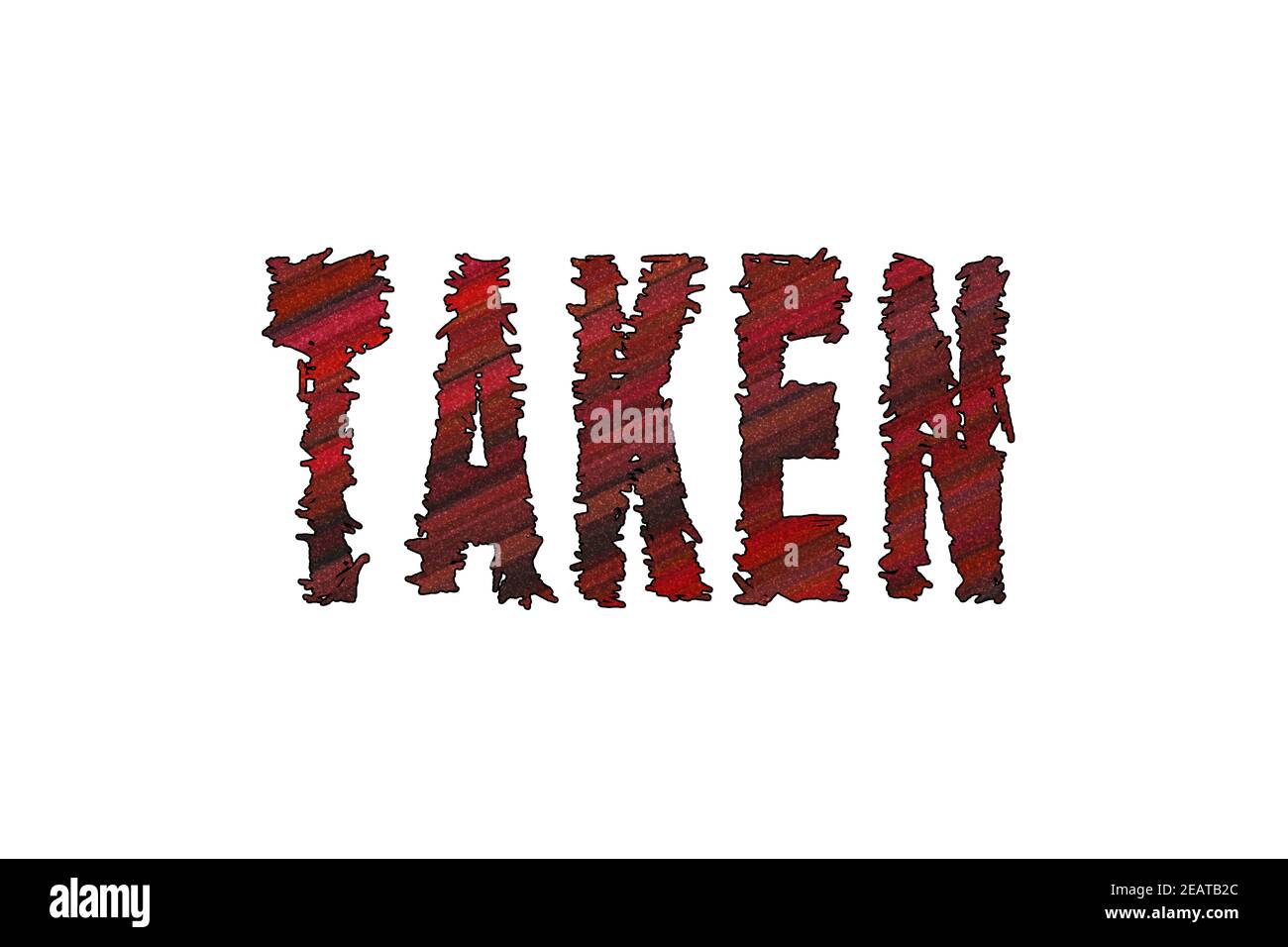 Taken relationship status, Banner, Poster and Sticker, with clipping ...