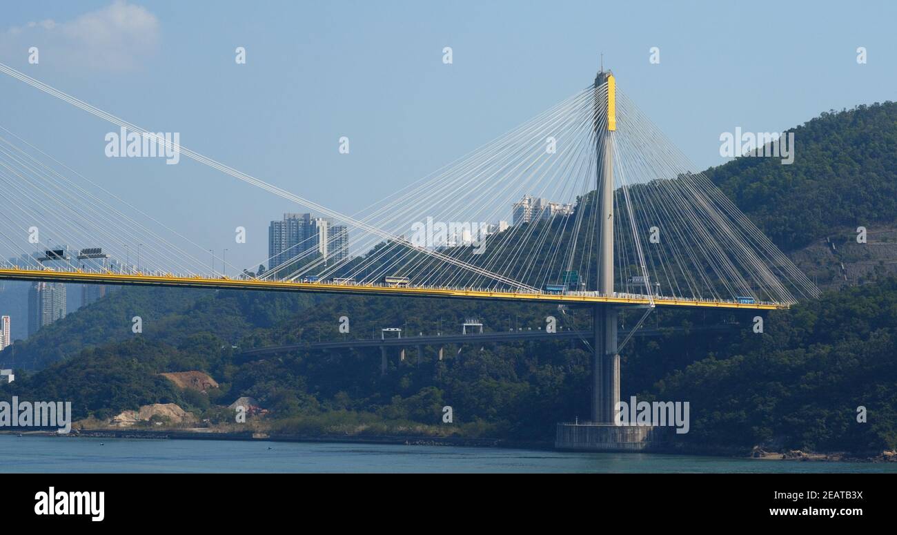 Ching Yi, Hong Kong 24 November 2019: Ting Kau Bridge Stock Photo - Alamy