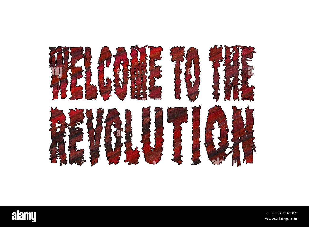 Welcome to the Revolution, Banner, Poster and Sticker, with clipping ...