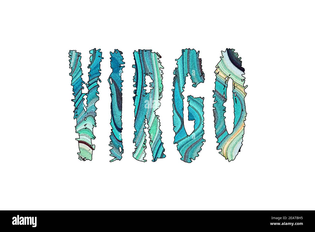 Virgo zodiac, Virgin horoscope, Banner, Poster and Sticker, with ...