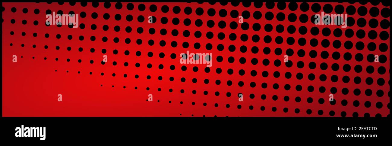 Red comic zoom with lines and dots Stock Photo - Alamy