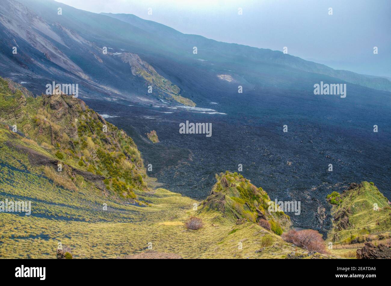 Valle del bove of mount etna in Sicily, Italy Stock Photo - Alamy