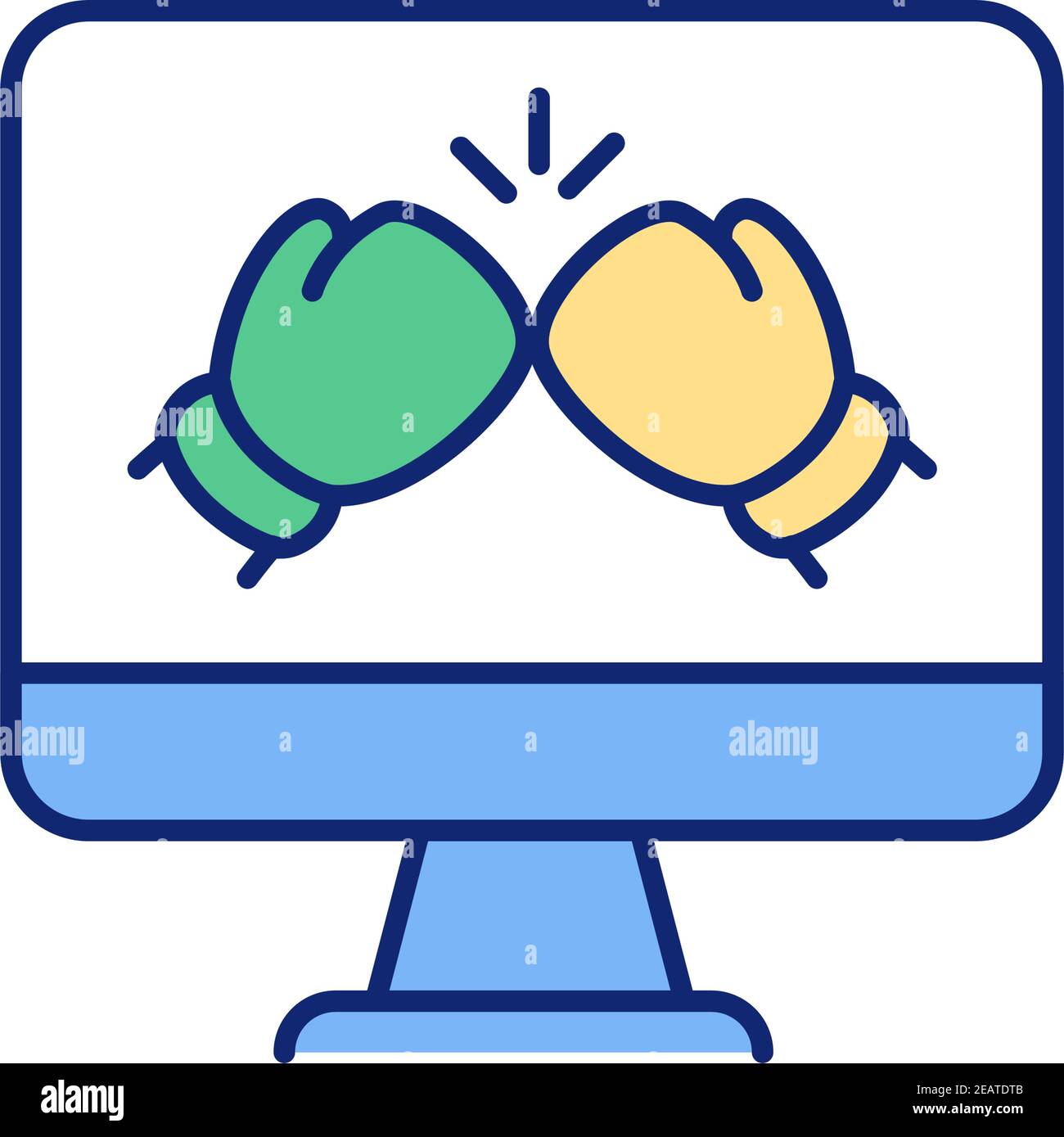 At-home boxing workouts RGB color icon Stock Vector Image & Art - Alamy