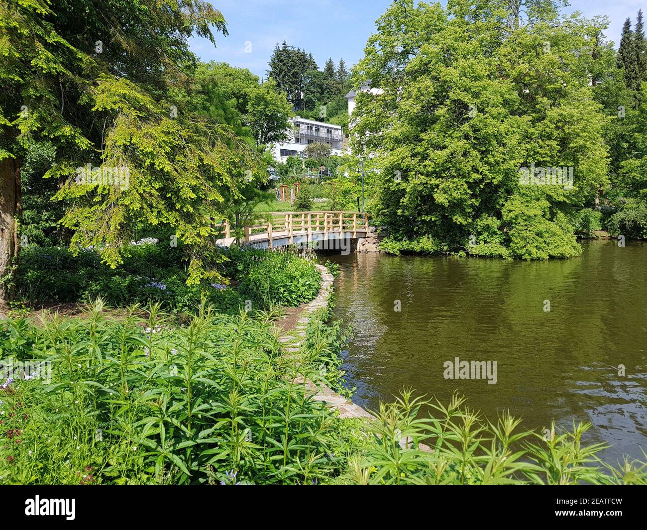 Kurpark, Bad Schwalbach Stock Photo - Alamy