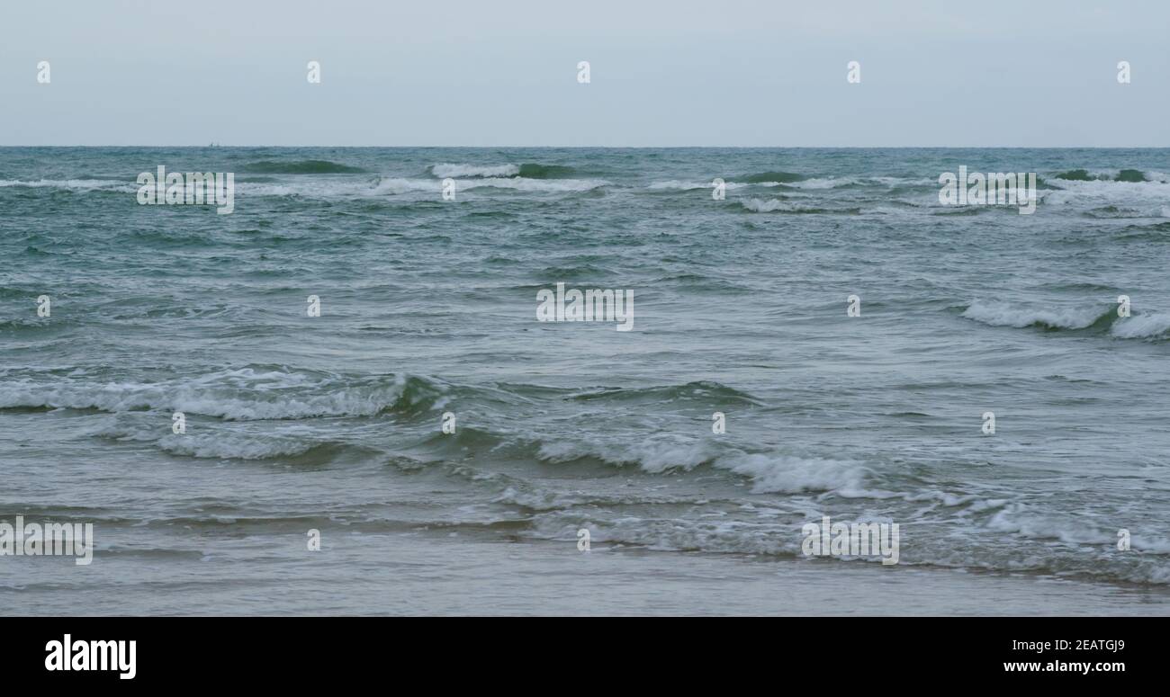 Sea ocean water wave on beach Stock Photo - Alamy