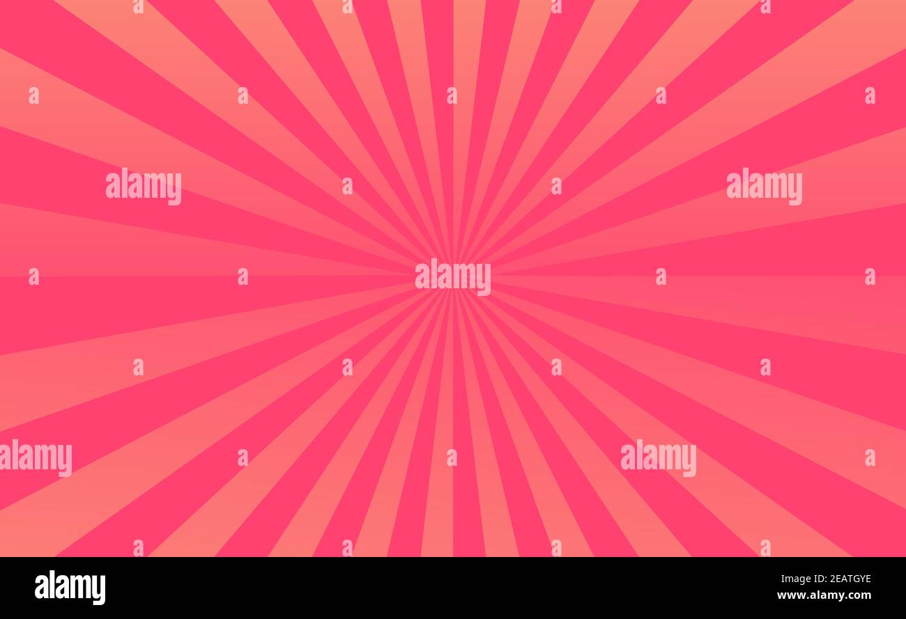 Red comic zoom with lines and dots Stock Photo - Alamy