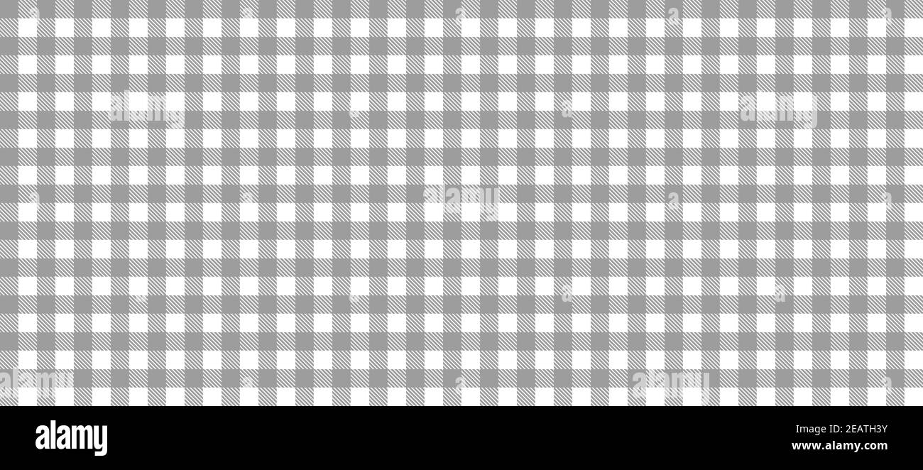 Grey and white checkered tablecloth background pattern Stock Photo - Alamy