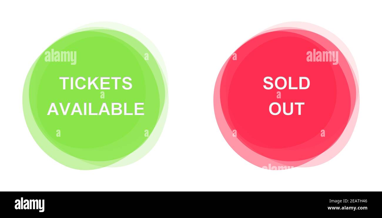 Sold out concert sign Cut Out Stock Images & Pictures - Alamy