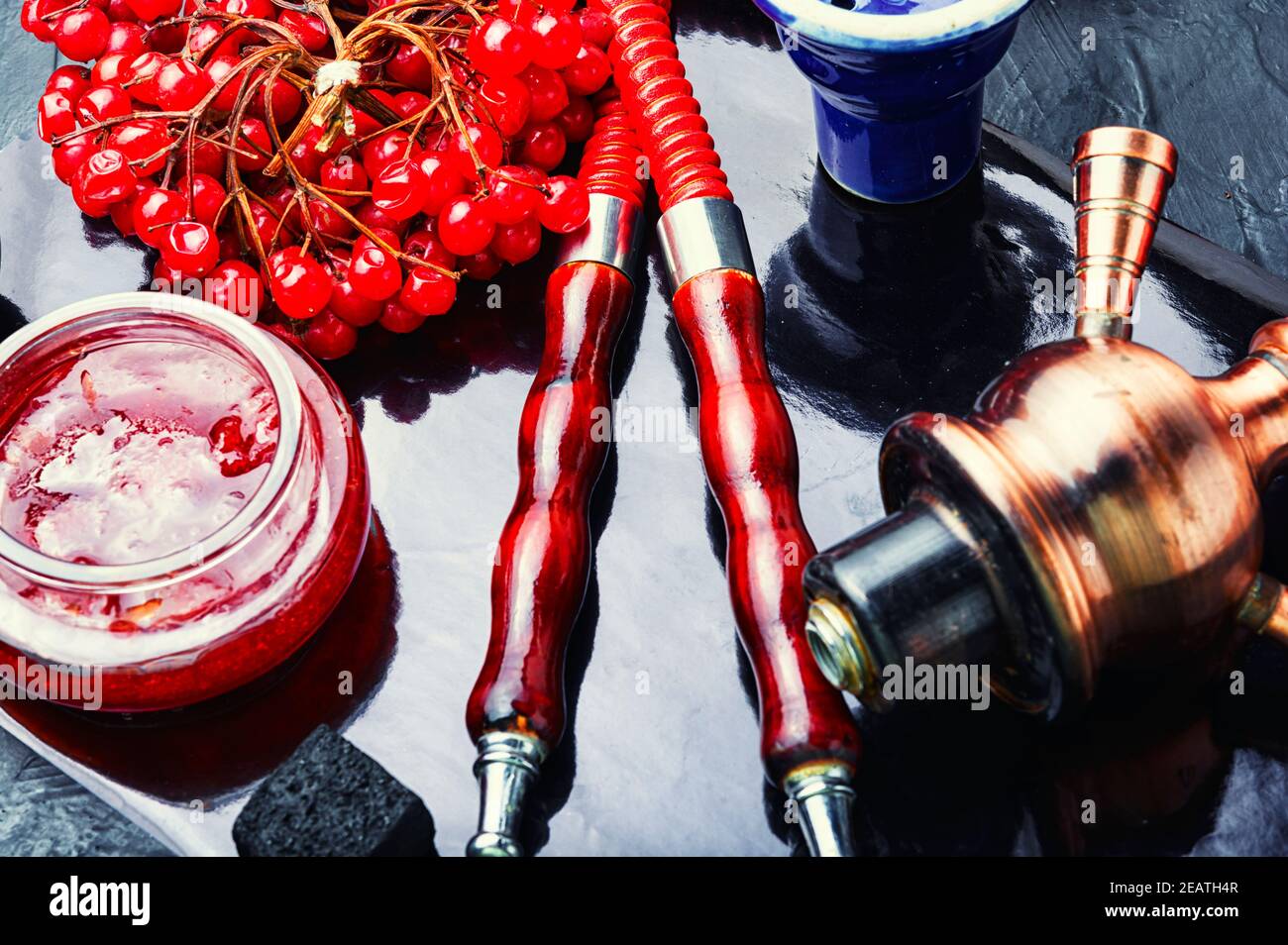 Hookah shisha with berries Stock Photo - Alamy