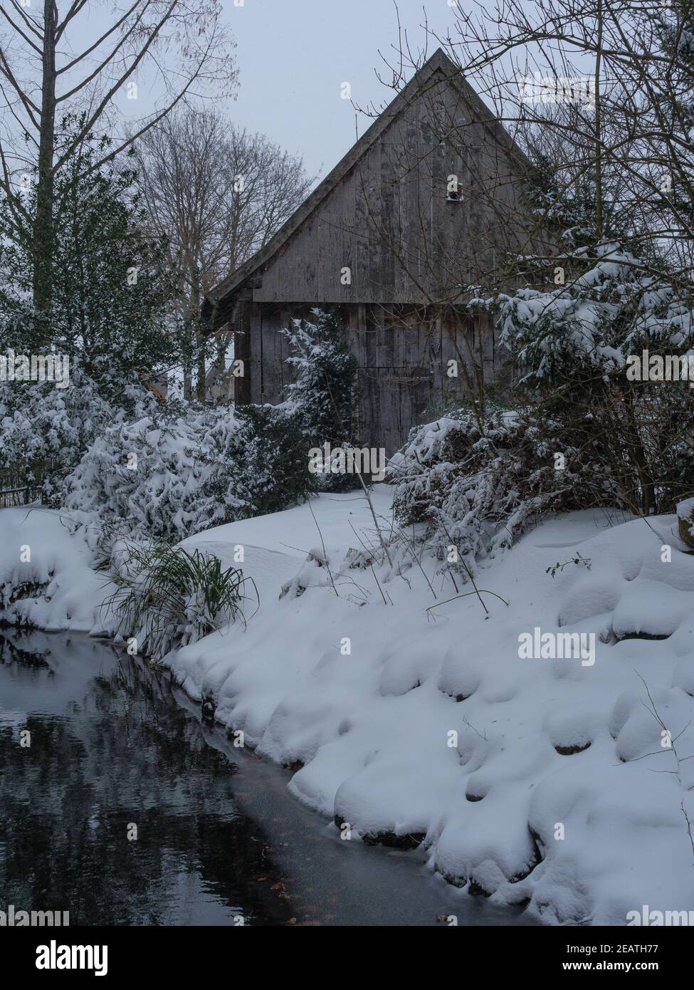 snow in germany Stock Photo - Alamy