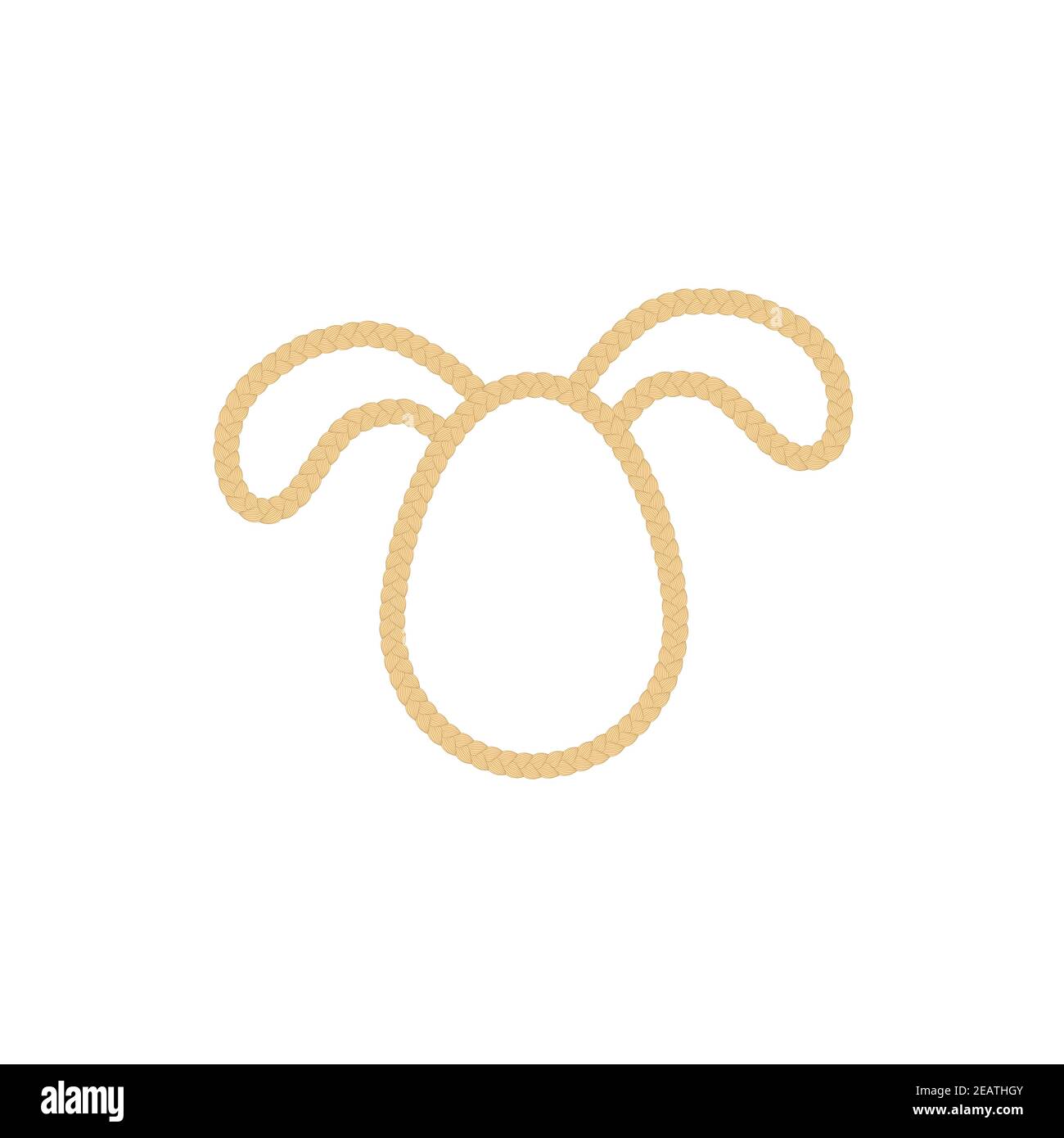 Rope braid hair Stock Vector Images - Alamy