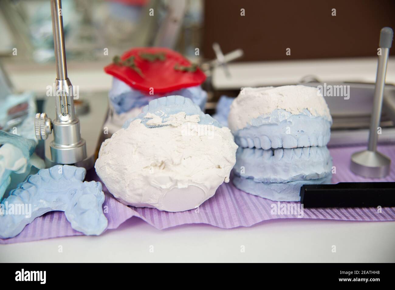 Dental examinations, the orthodontist check your teeth and braces at ...