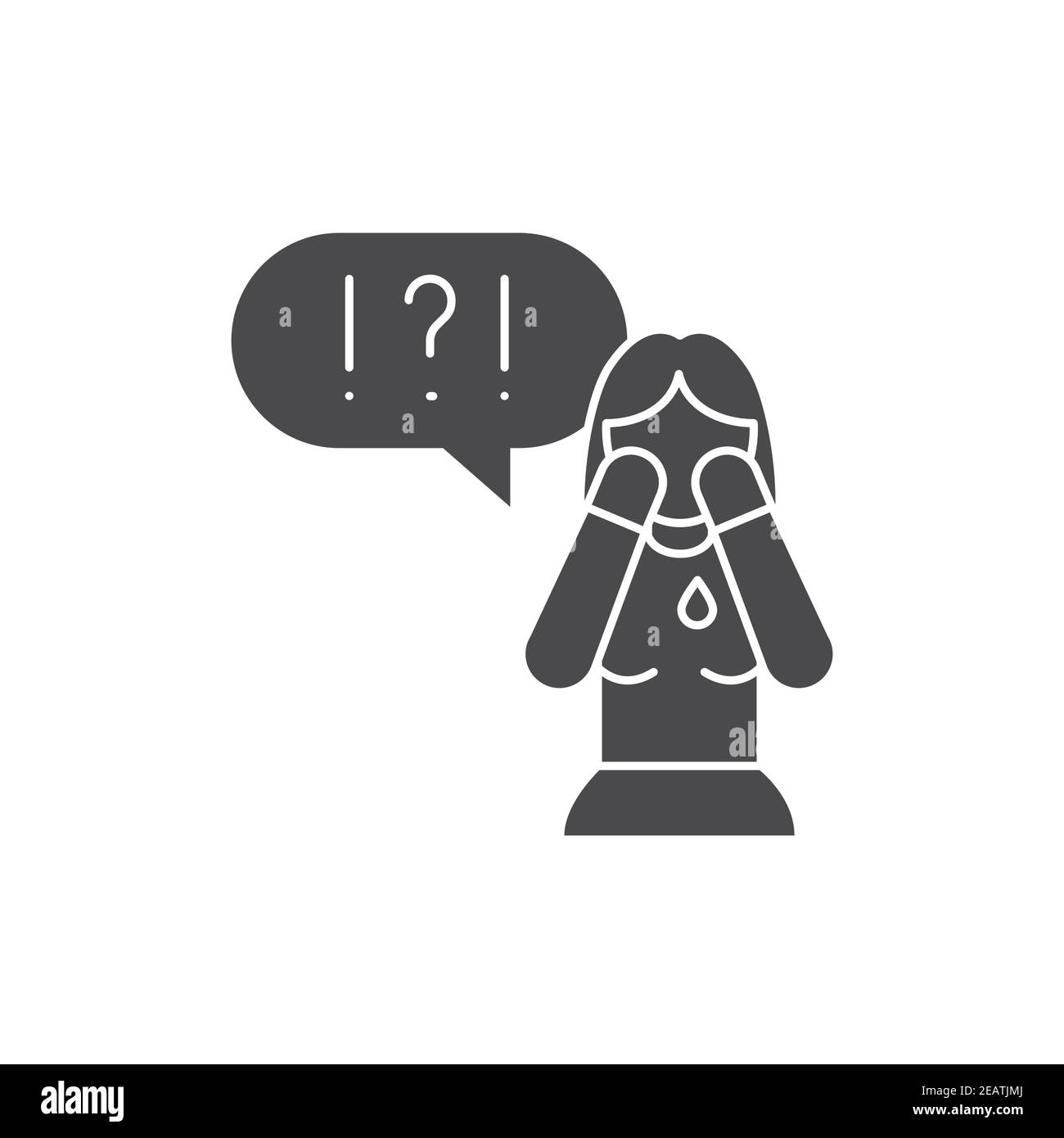 Crying clipart Black and White Stock Photos & Images - Alamy