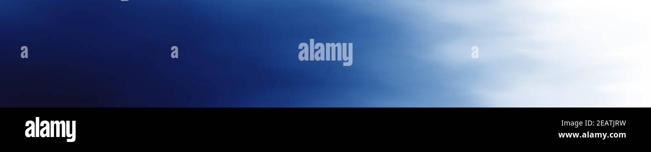 Realistic blue watercolor panoramic texture on white background Stock ...