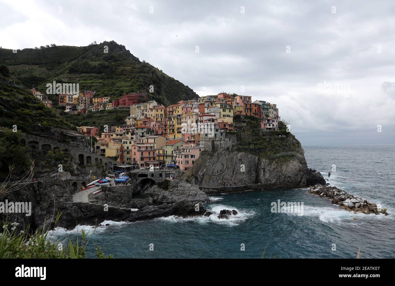 Manarola, one of the Cinque Terre villages, UNESCO World Heritage Sites ...