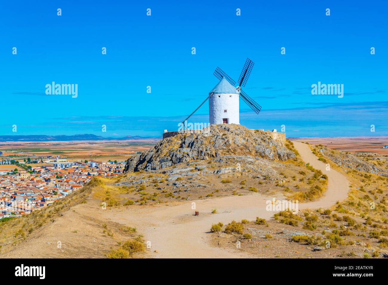 Spain wind turbine stone hi-res stock photography and images - Alamy