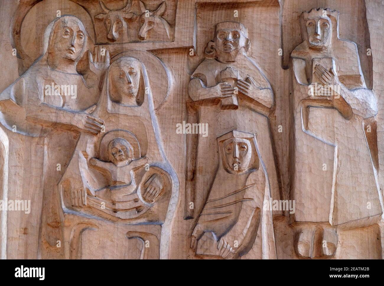 Nativity Scene, Adoration of the Magi, Saint Lawrence church in ...