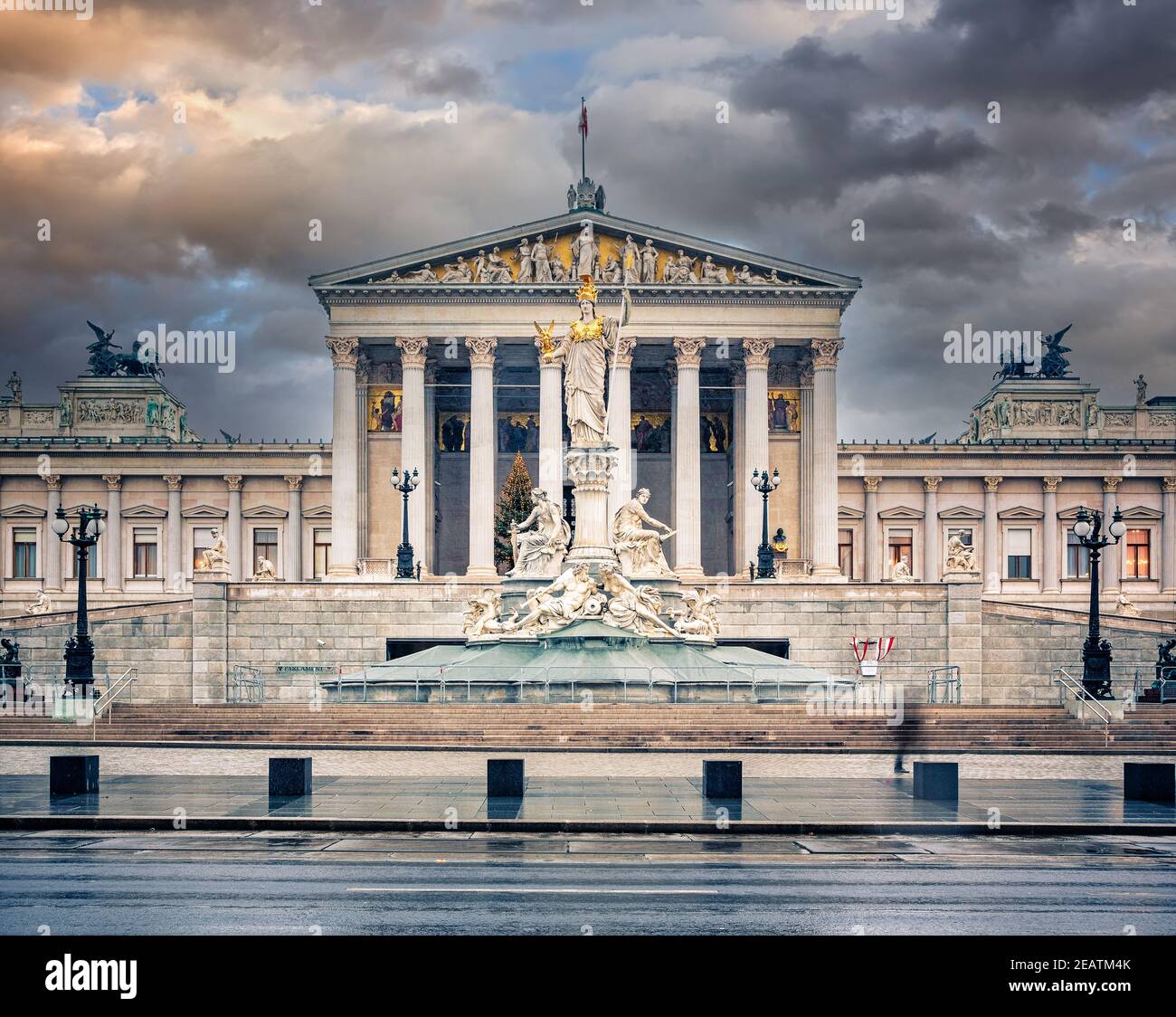 Austrian Parliament in Vienna Stock Photo - Alamy