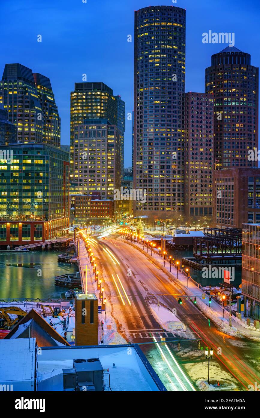 Skyscrapers of downtown boston hi-res stock photography and images - Alamy
