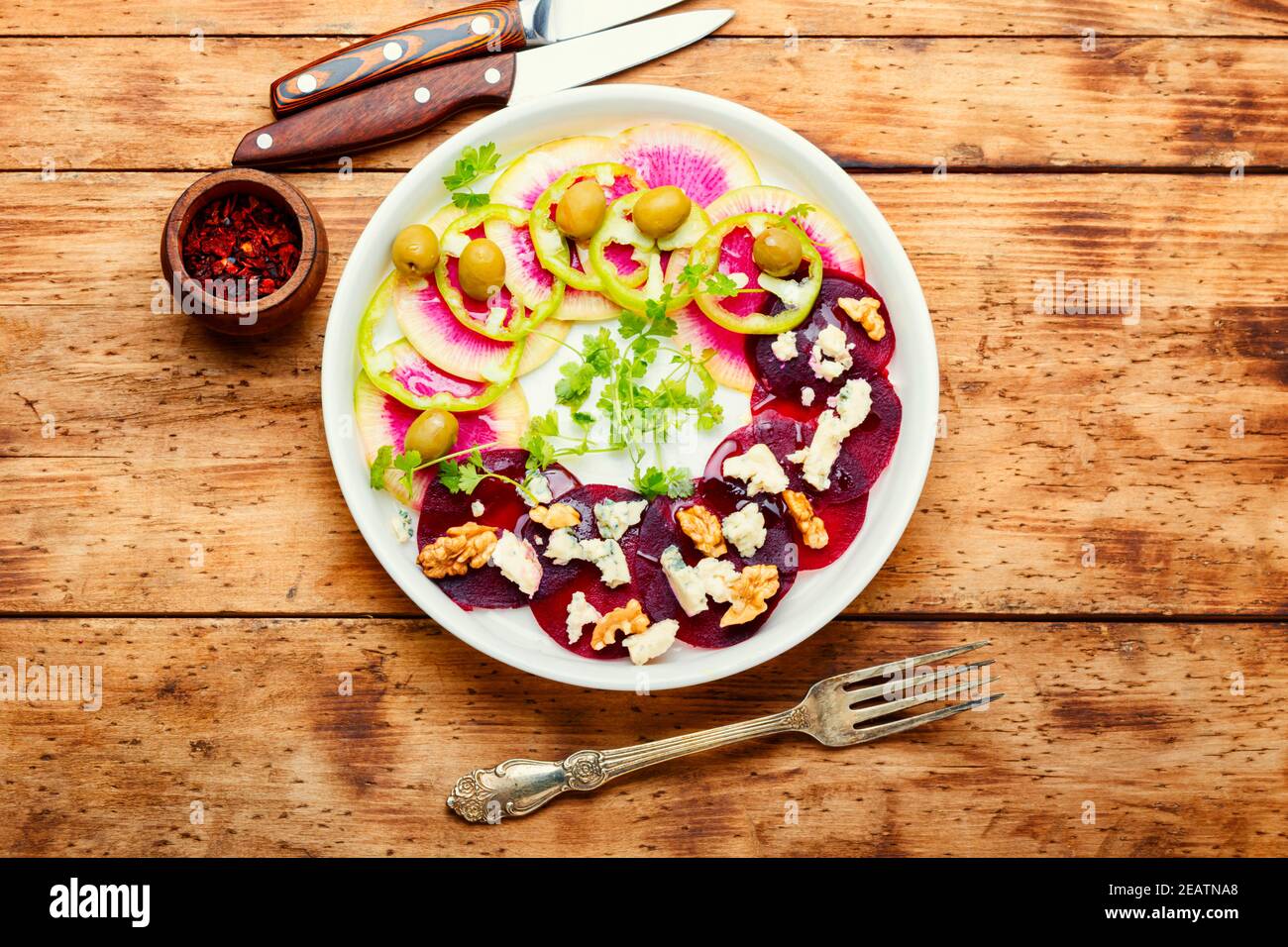 Spring vegetable salad Stock Photo - Alamy