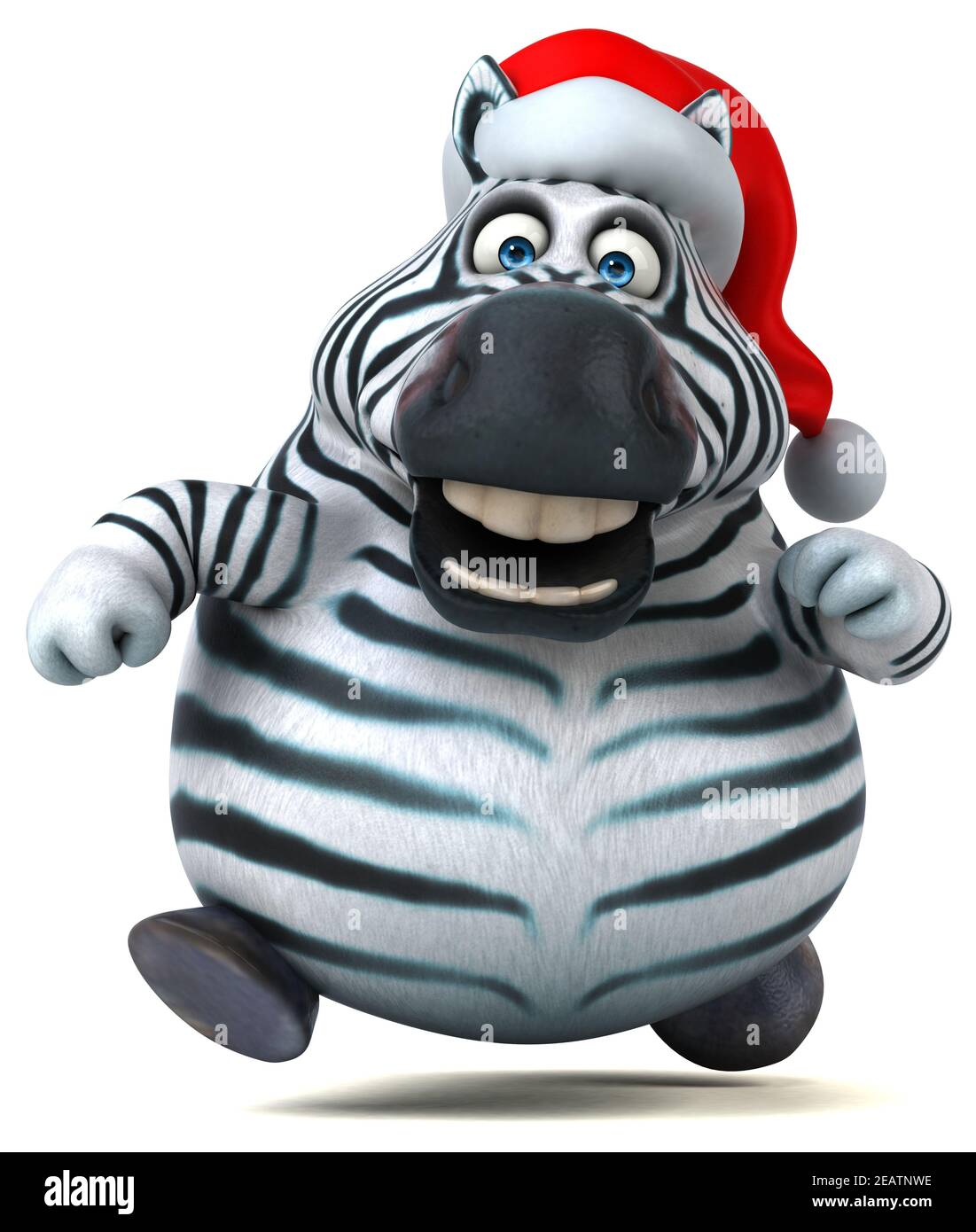 Fun zebra - 3D Illustration Stock Photo - Alamy