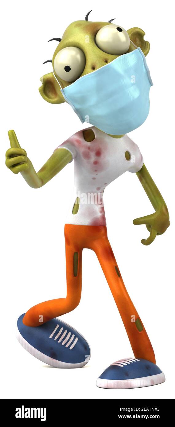 Green virus character cartoon Cut Out Stock Images & Pictures - Alamy