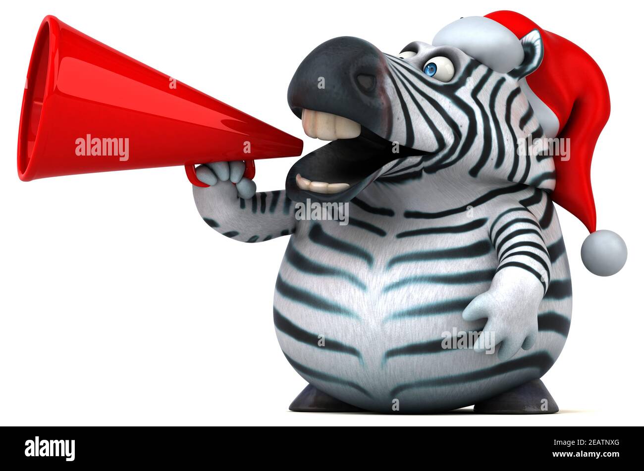 Fun zebra - 3D Illustration Stock Photo - Alamy