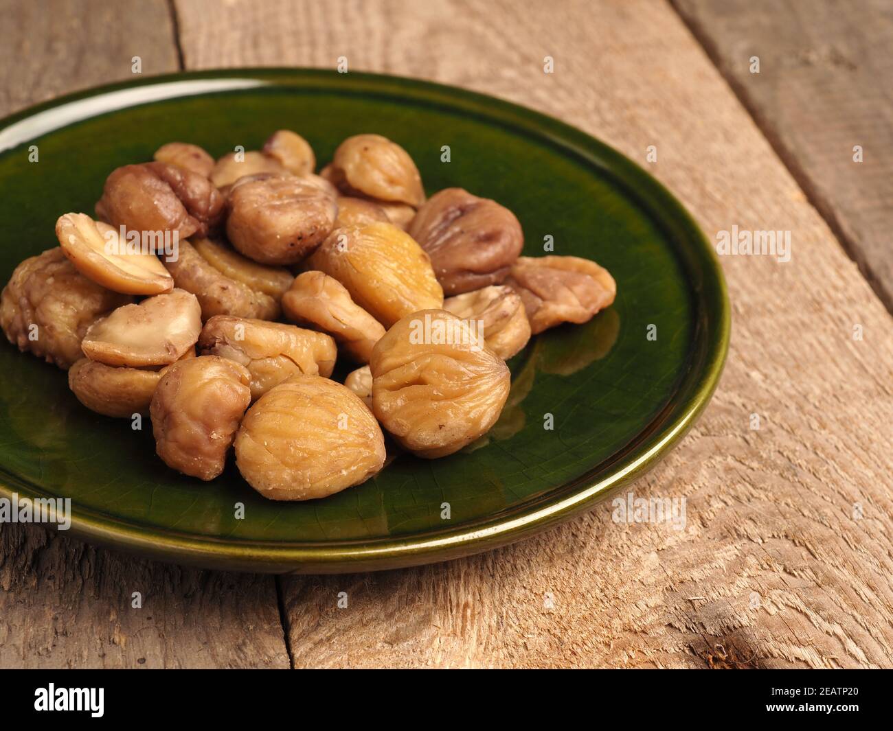 Organic chestnuts on rustic hi-res stock photography and images - Alamy