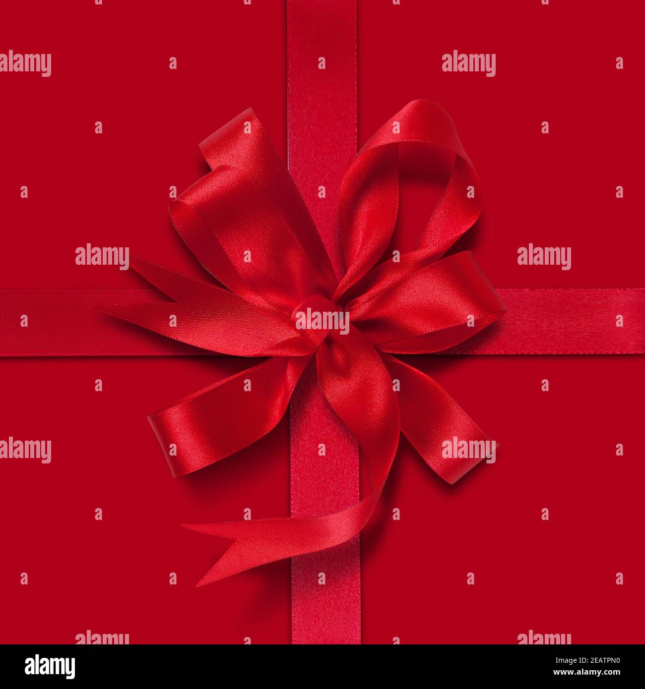Shiny and satin ribbon. Merry christmas and happy new year greeting ...