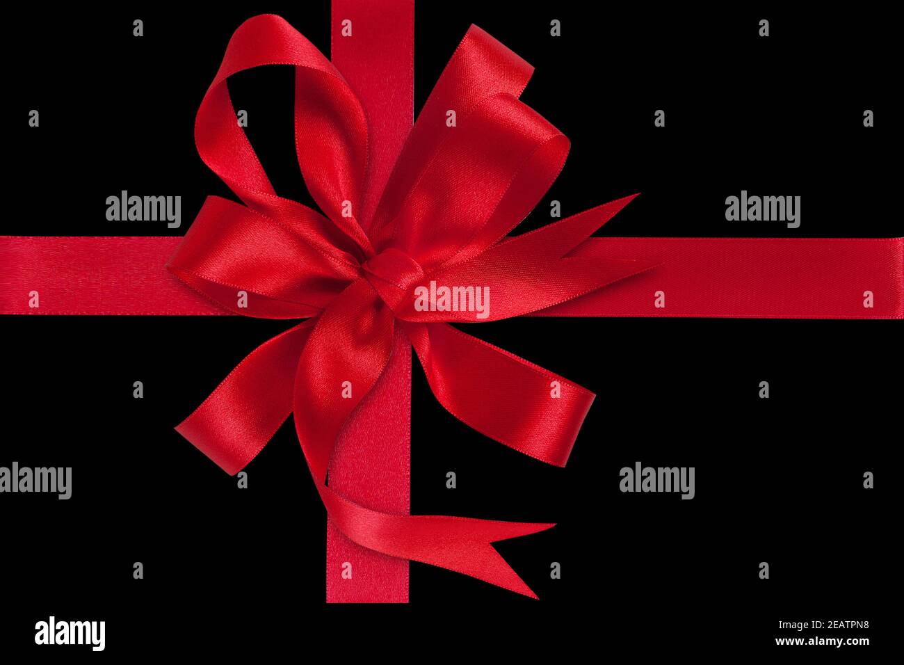 Shiny and satin ribbon. Merry christmas and happy new year greeting ...